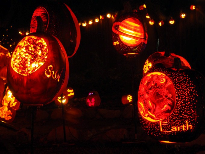 Solar System Pumpkin Carving